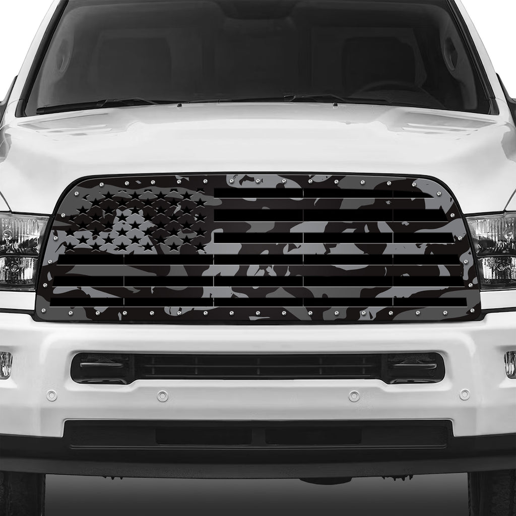1 Piece Steel Grille for Dodge Ram 2500/3500 2010-2018 - Printed Subdu ...