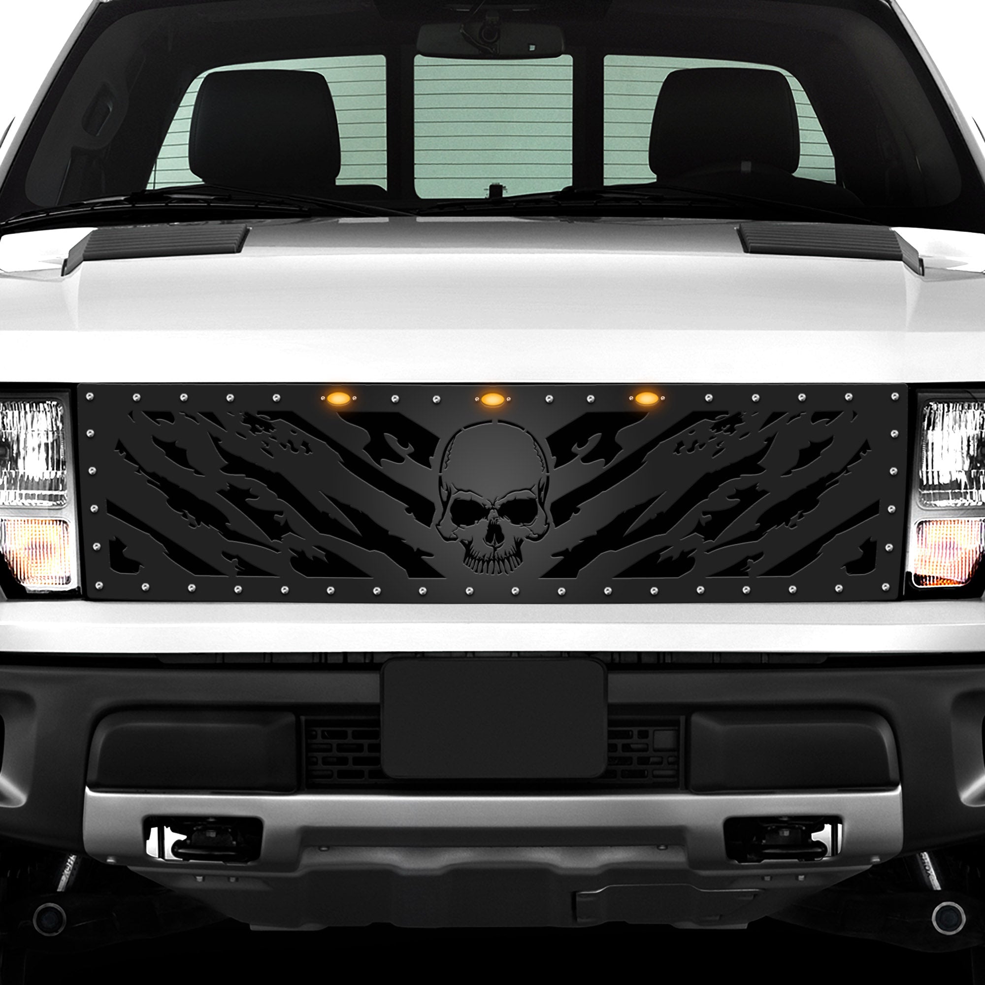 1 Piece Steel Grille for Ford Raptor SVT 2010-2014 - NIGHTMARE | 300 ...